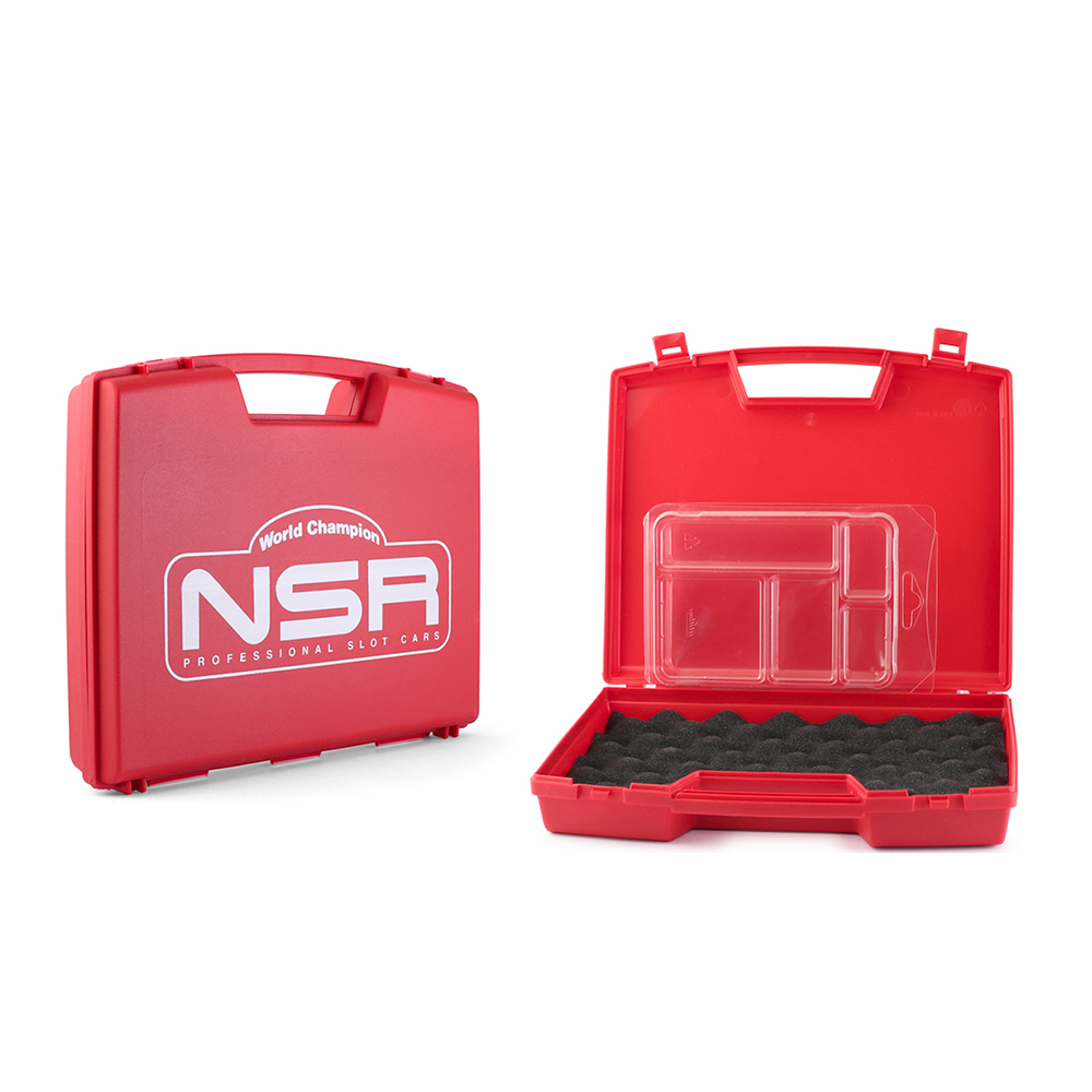 NSR 1991EVO Medium Red Carrying Case with NSR Logo & Lexan Box 5 Rooms ...