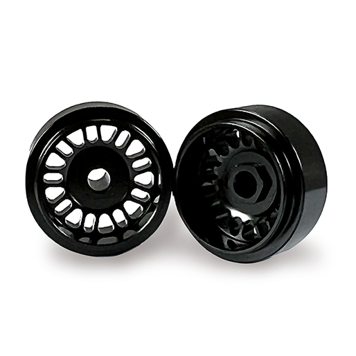 STAFFS103 BBS Style Deep Dish Aluminum Wheels Black 15.8 x 8.5mm (x2 ...