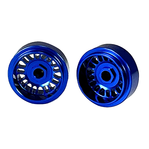 STAFFS104 BBS Style Deep Dish Aluminum Wheels Blue 15.8 x 8.5mm (x2 ...