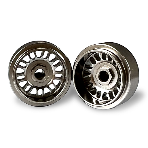 STAFFS106 BBS Style Deep Dish Aluminum Wheels Grey 15.8 x 8.5mm (x2 ...