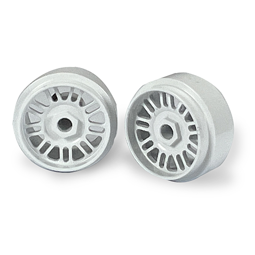 STAFFS107 BBS Style Deep Dish Aluminum Wheels White 15.8 x 8.5mm (x2 ...